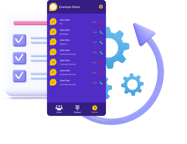 Native CRM Integration with RingQ Call Center